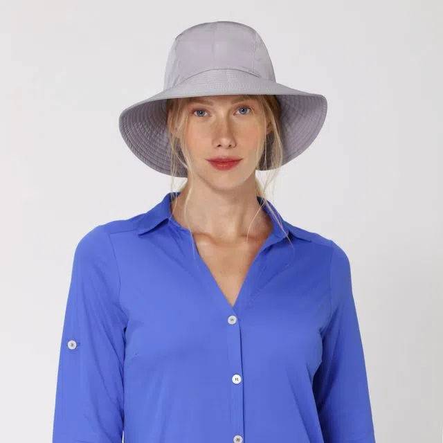 Comprar Online | Chapéu Praia Feminino Tecido com Proteção uv Maria ...