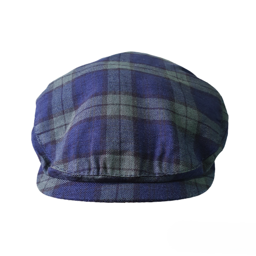 Boina Masculina Italiana Denver Xadrez Azul, Verde e Preto