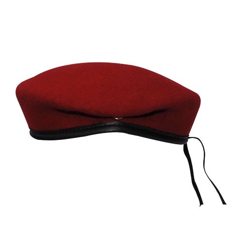 Comprar Online | Boina Militar I de Feltro Vermelho Cardeal com Debrum ...