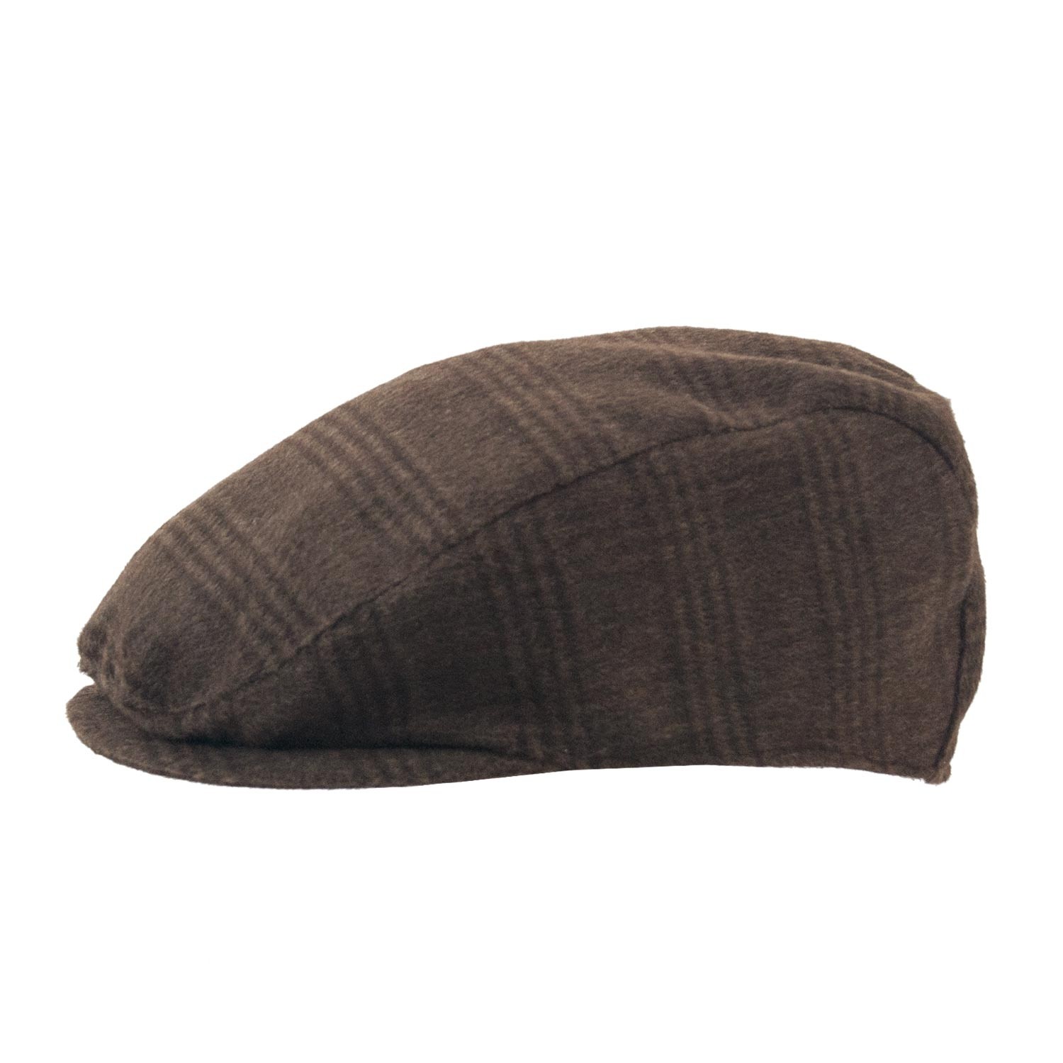 Boina de Frio Inverno Masculina Xadrez Marrom