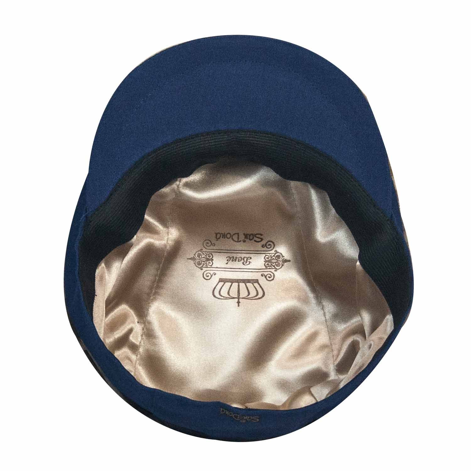 Boina Masculina Italiana Azul Marinho