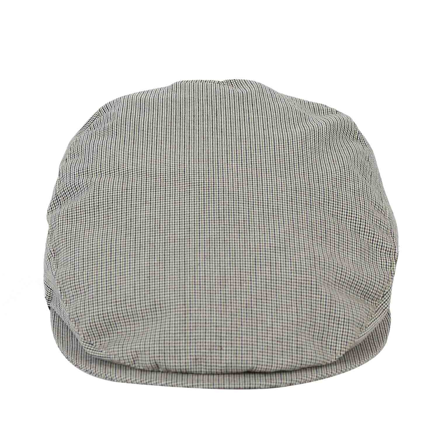 Boina Masculina Italiana Xadrez Cinza