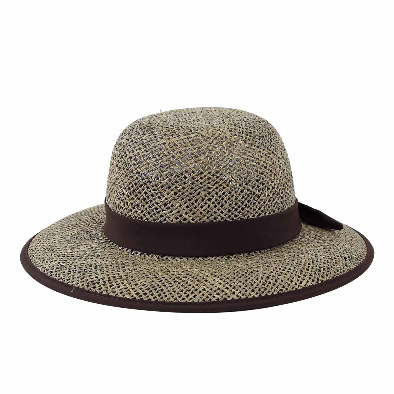 Comprar Online | Chapéu Praia Feminino Proteção UV Marrom Maria Chapéu ...