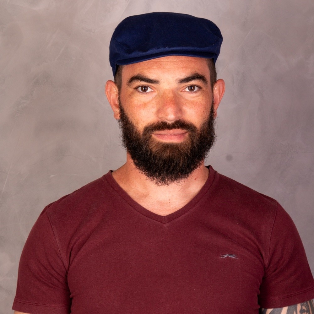 Boina Masculina Italiana Azul Marinho