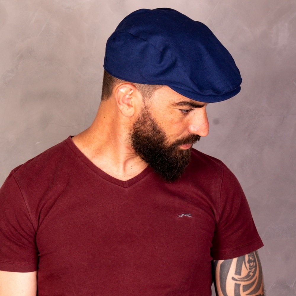 Boina Masculina Italiana Azul Marinho