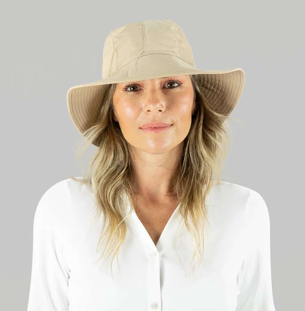 Comprar Online | Chapéu Praia Feminino Tecido com Proteção uv Maria ...