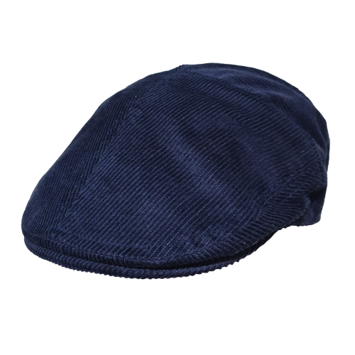 Boina Masculina Italiana Turim Veludo Azul Marinho