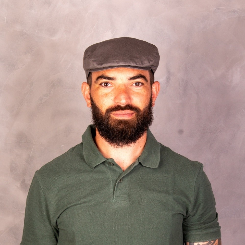 Boina Italiana Masculina Classic Cinza Escuro Leve