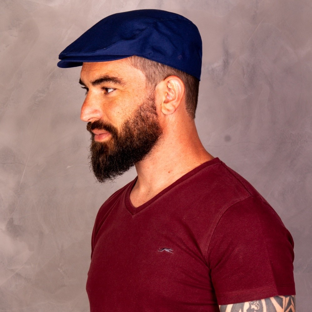 Boina Masculina Italiana Azul Marinho